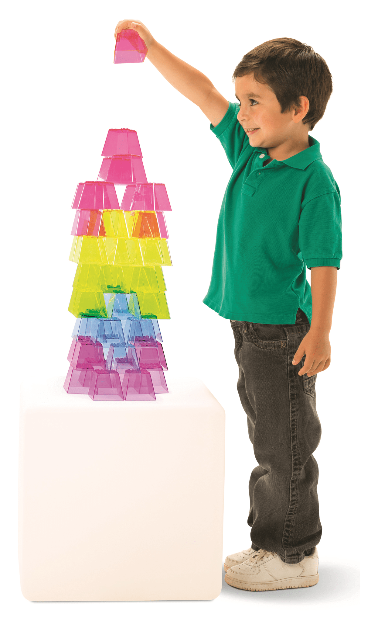 Crystal Colour Stacking Blocks - Rolf Education